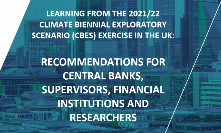 Learning from CBES: Recommendations - UK Centre for Greening Finance ...