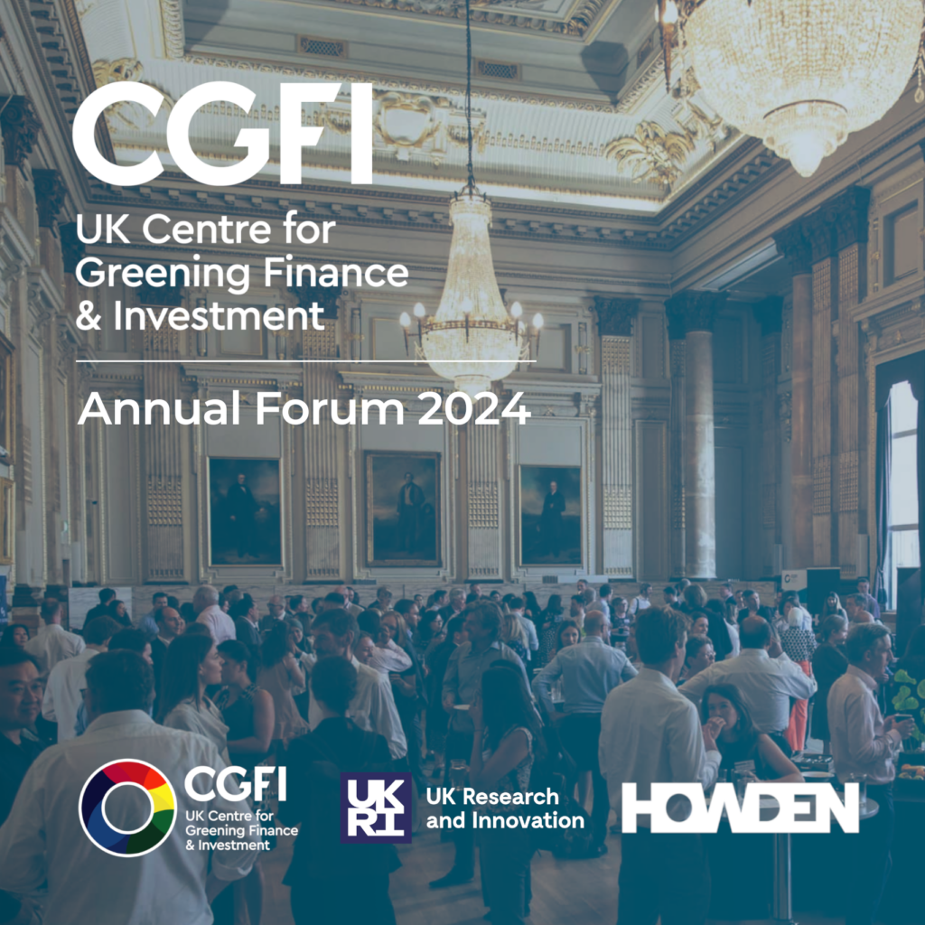 Latest - UK Centre for Greening Finance and Investment (CGFI)