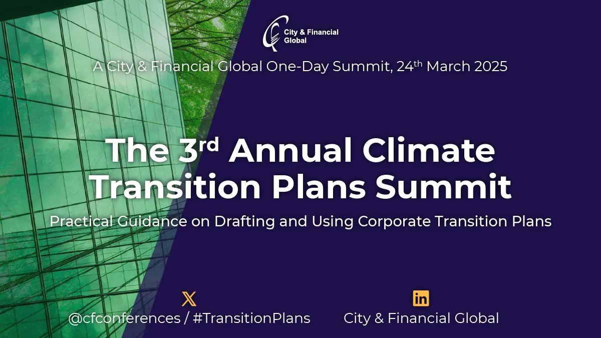 Climate Transition Plans Summit - UK Centre for Greening Finance and ...